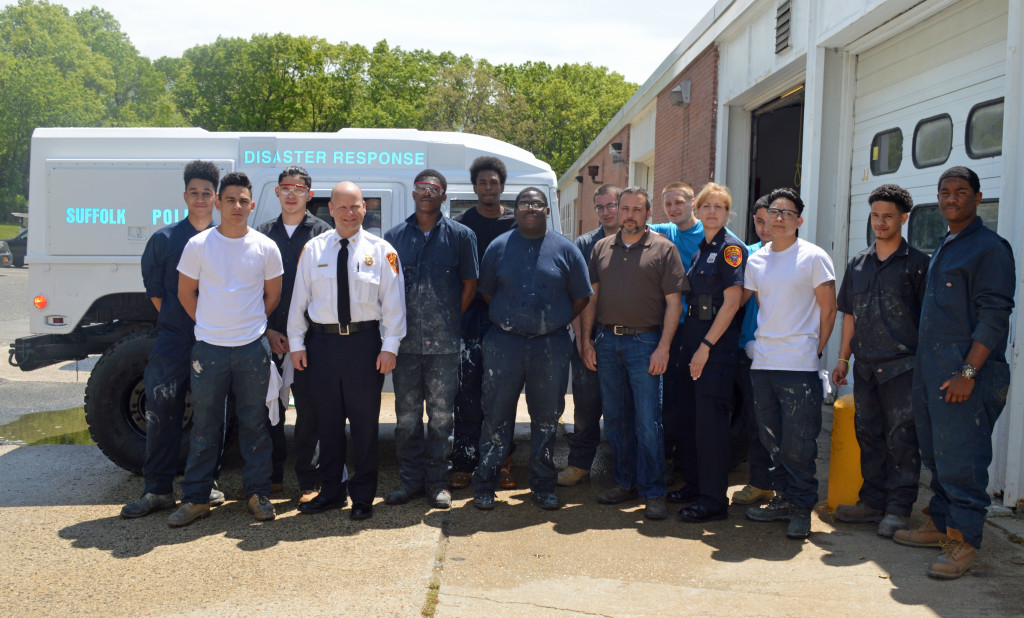 Wilson Tech Autobody Students Rehab Humvee for Suffolk County PD ...
